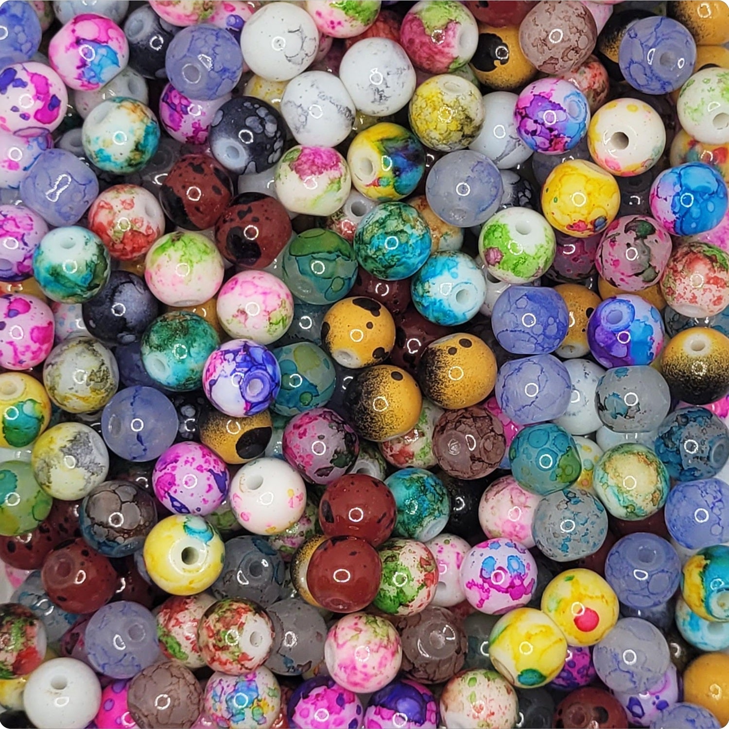 Marble Beads – Eva Fashion and Craft