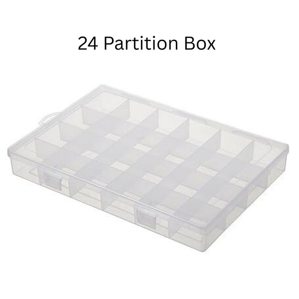24 Partition Storage Box for Beads, Charms & Jewellery Making – Eva ...