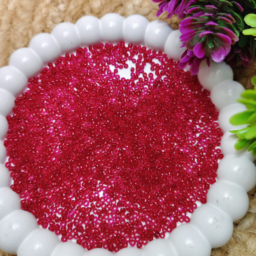 Buy Sugar Beads Red 2mm (10g) in Chennai | Jewellery Making – Eva ...