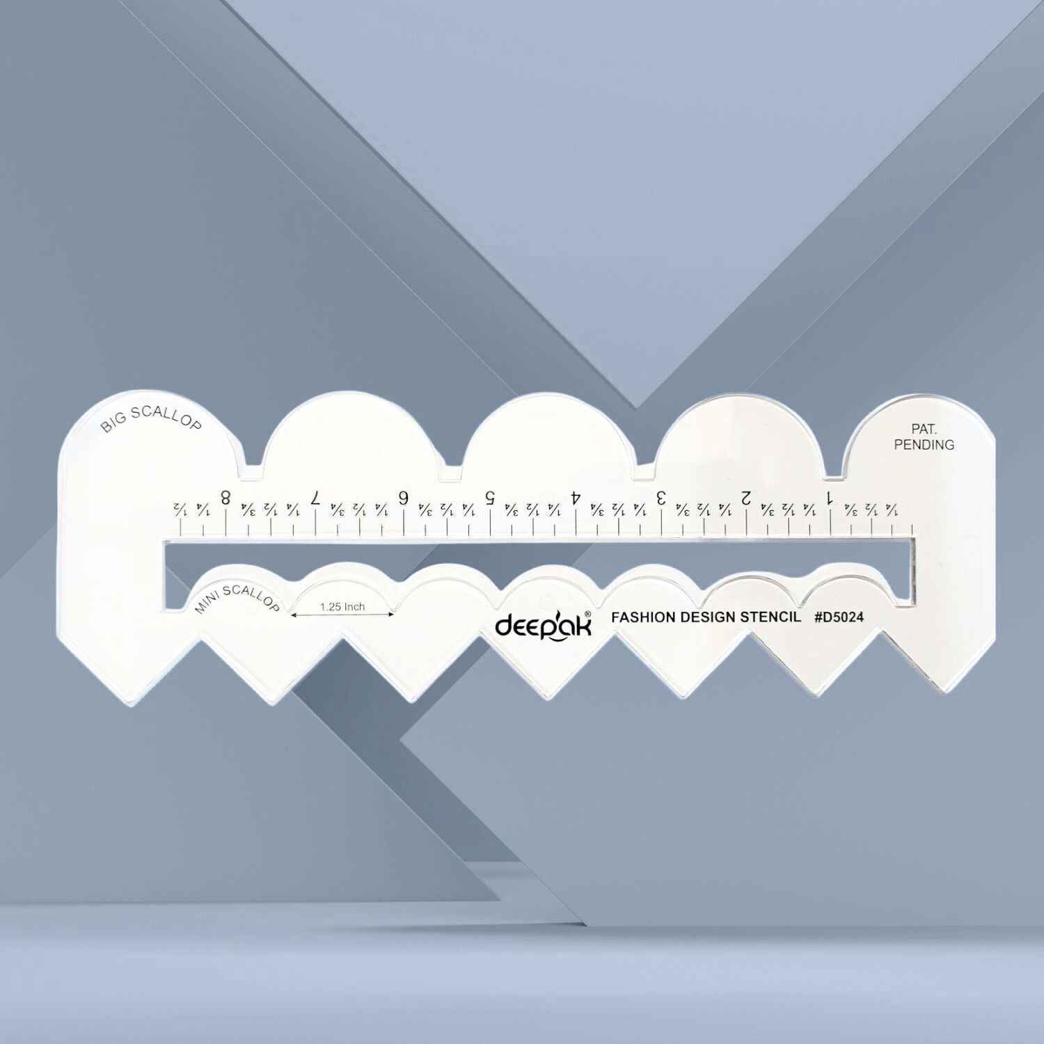 4 in 1 Multi-Purpose Scallop Scale | Tailoring & Pattern Drafting Tool ...